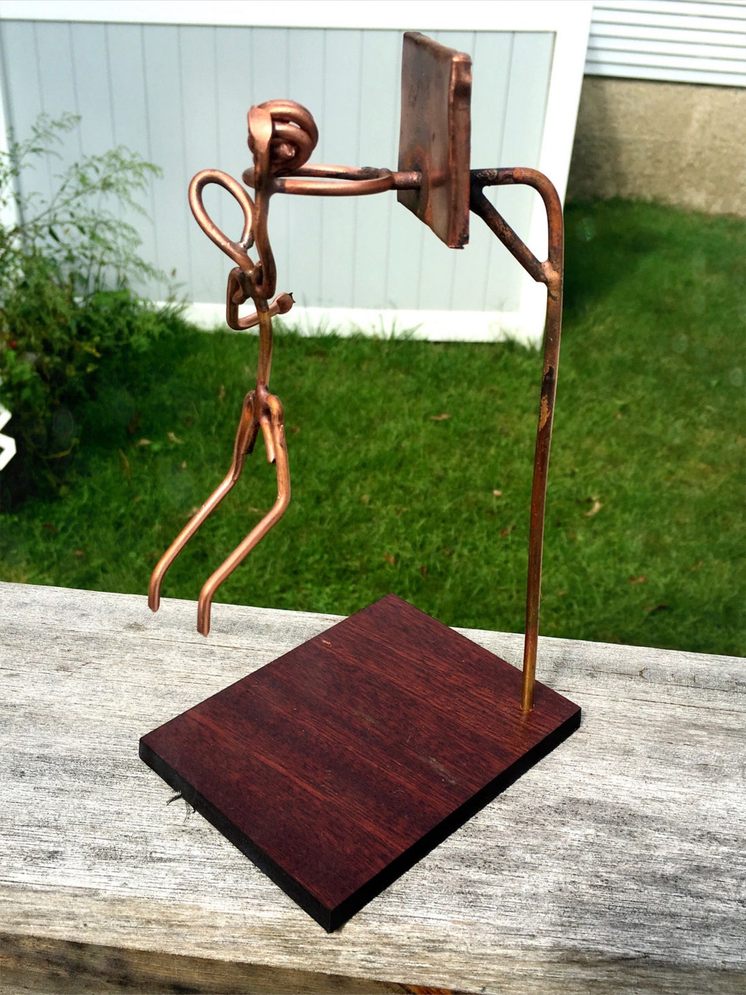 Copper Art Figurine Basketball Player - Etsy
