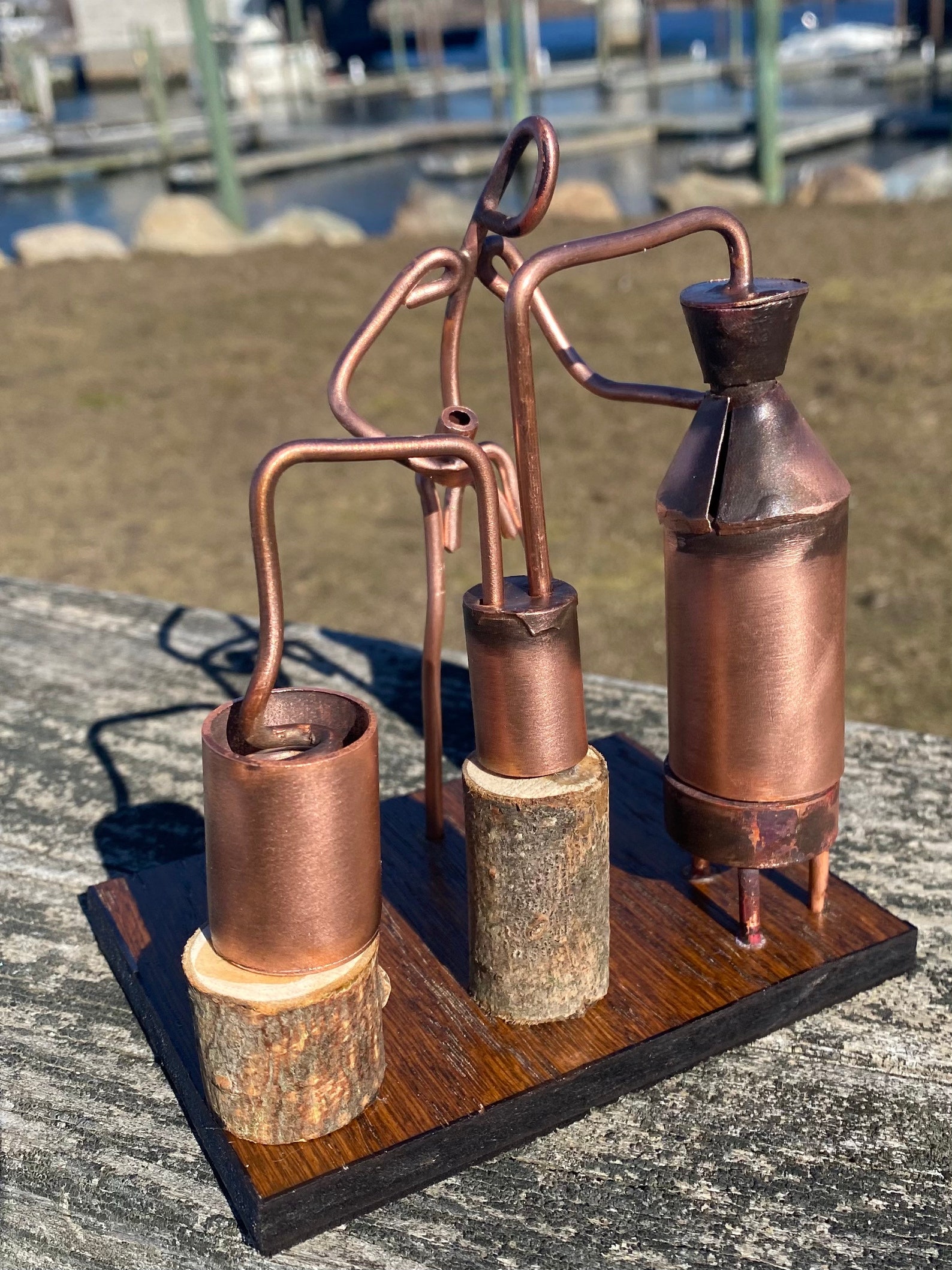 Copper Art Figurine of a Moonshiner. Distiller - Etsy