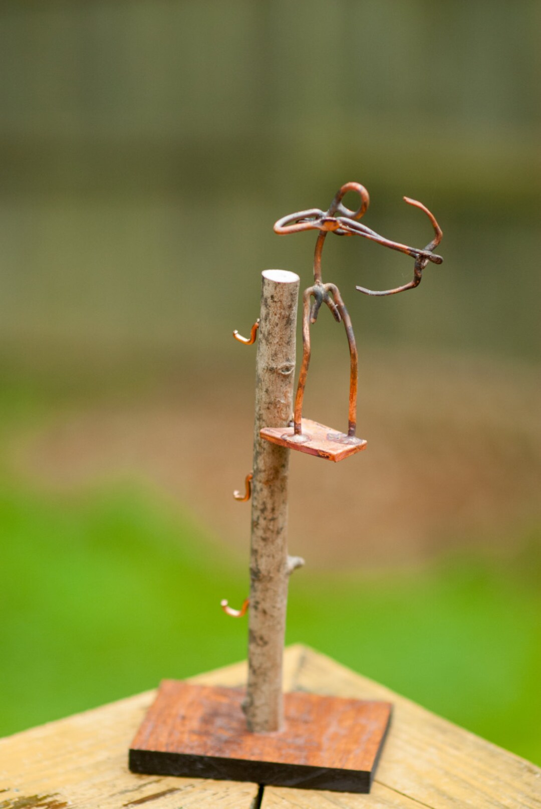 Copper Art Figurine of a Bow Hunter in a Tree Stand - Etsy