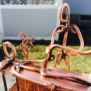 Copper Art Figurine of a Physical Therapist or Chiropractor/ Massage ...