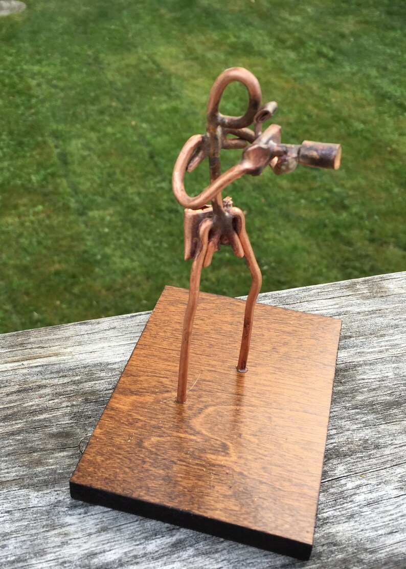 Copper Art Figurine Photographer / Cameraman - Etsy