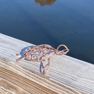 Copper Art Figurine of a Turtle - Etsy