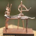 Copper Art Figurine of a Physical Therapist or Chiropractor/ Massage ...