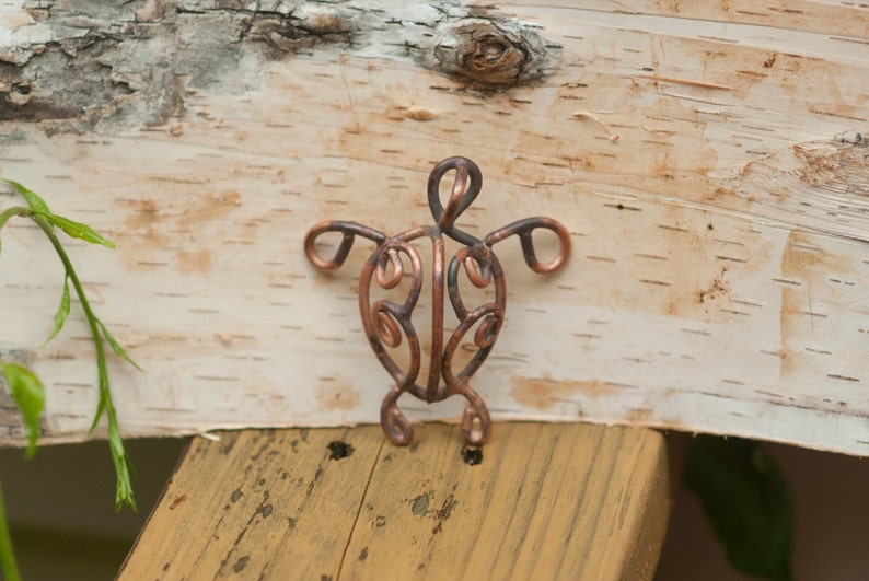 Copper Art Figurine Set of Two Turtles - Etsy