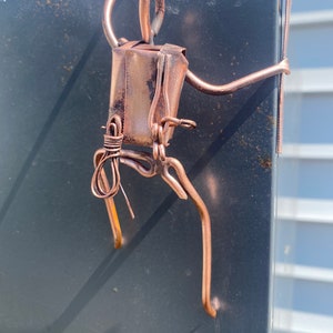 Copper Art Figurine of a Climber - Etsy