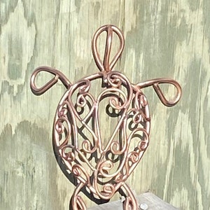 Copper Art Figurine of a Turtle - Etsy