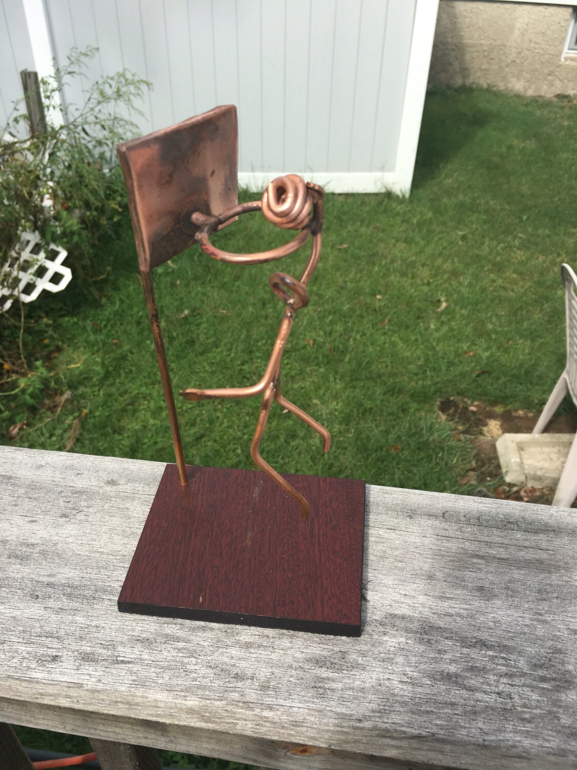 Copper Art Figurine Basketball Player - Etsy