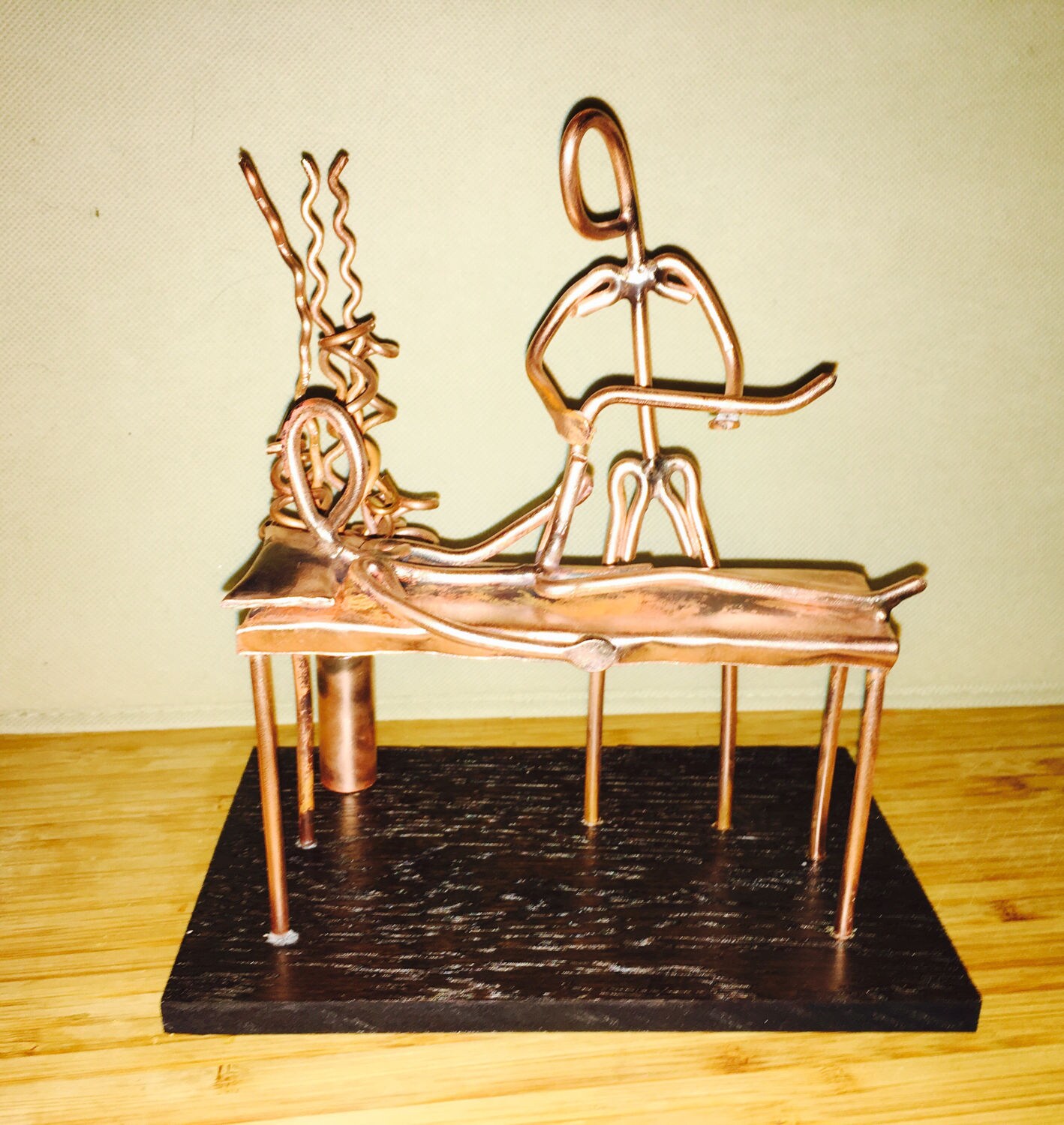 Large Copper Figurine of a Physical Therapist / Chiropractor - Etsy