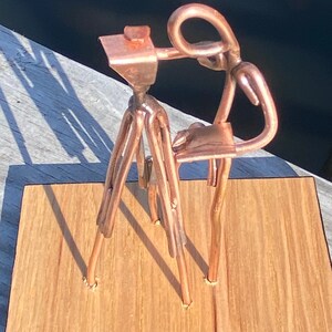 Copper Art Figurine of a Surveyor / Engineer - Etsy