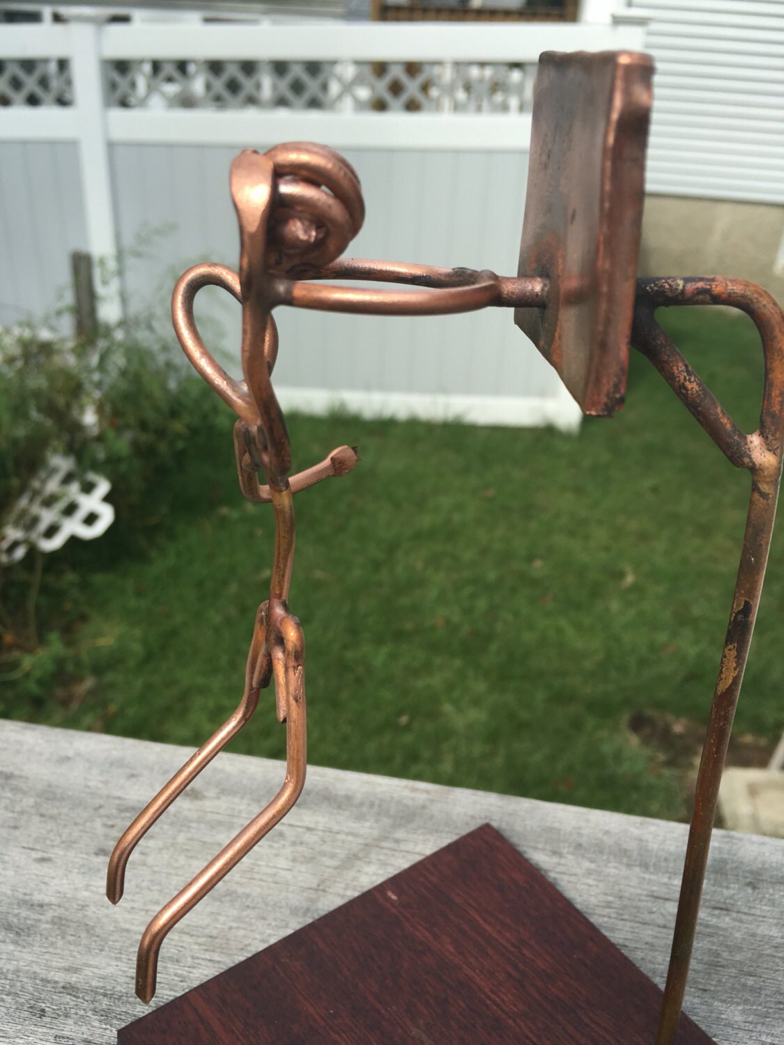 Copper Art Figurine Basketball Player - Etsy