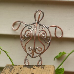 Copper Art Figurine of a Turtle - Etsy