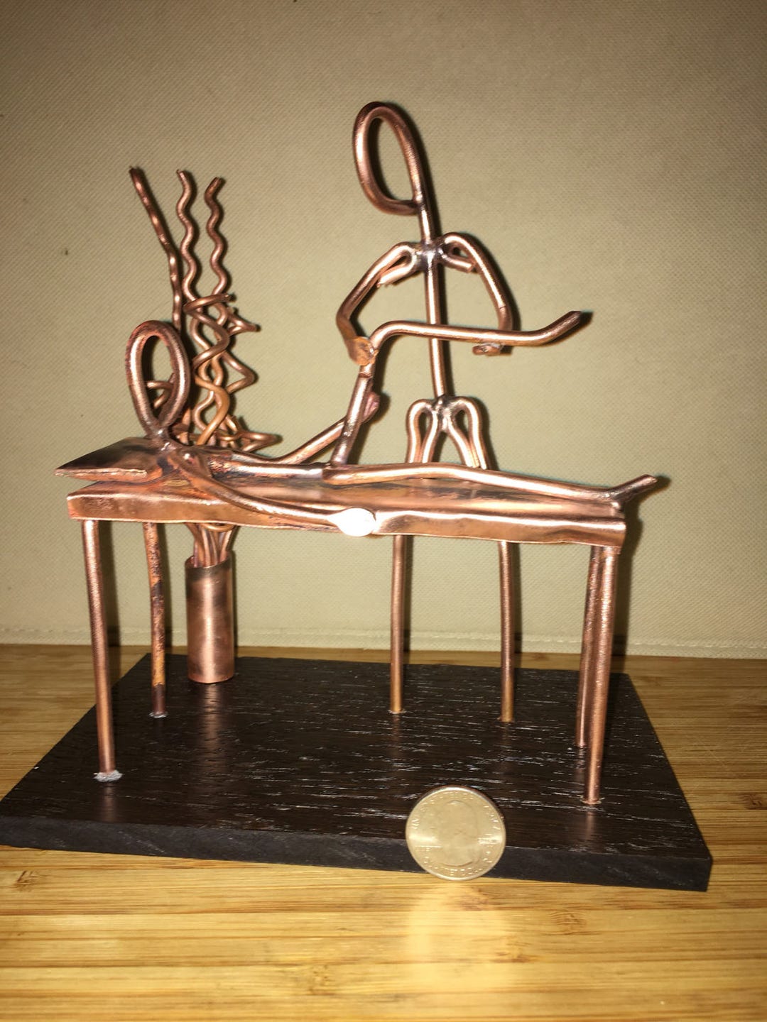 Large Copper Figurine of a Physical Therapist / Chiropractor - Etsy