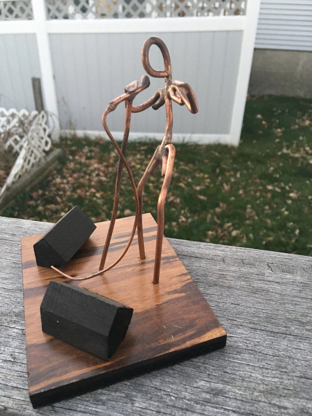 Copper Art Figurine of a Singer With Microphone and Speakers - Etsy