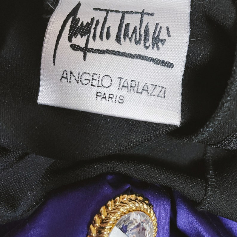 ANGELO TARLAZZI Bodycon Backless Dress With Purple Draped Satin Silk ...