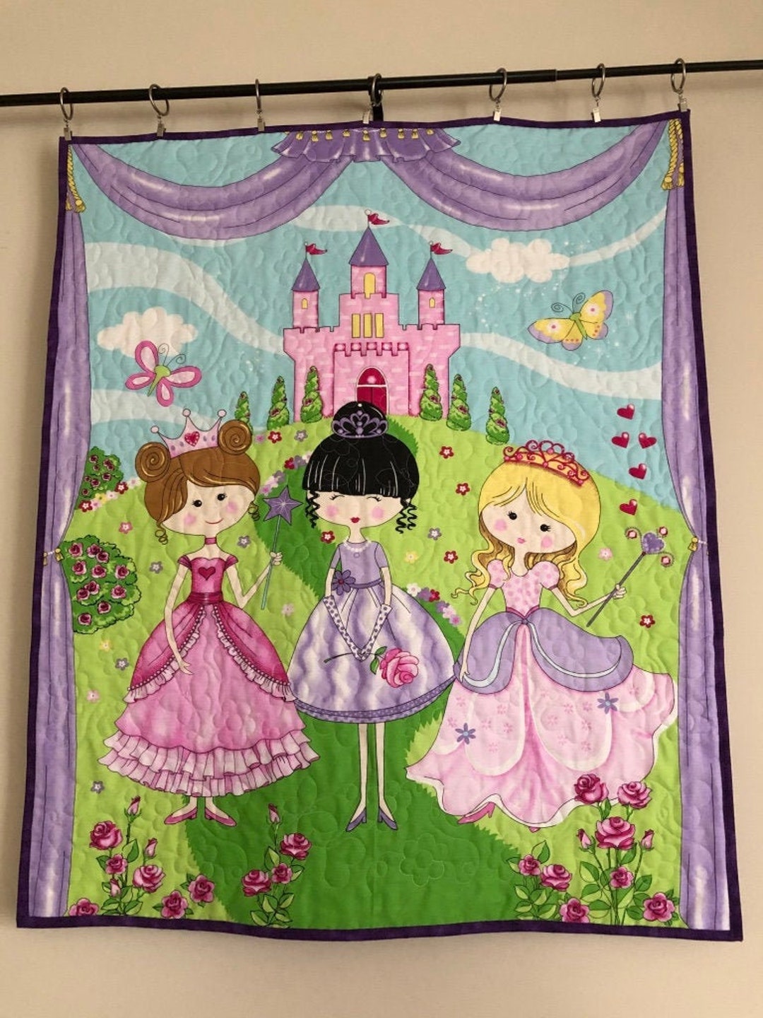Princess Castle Quilt - Etsy