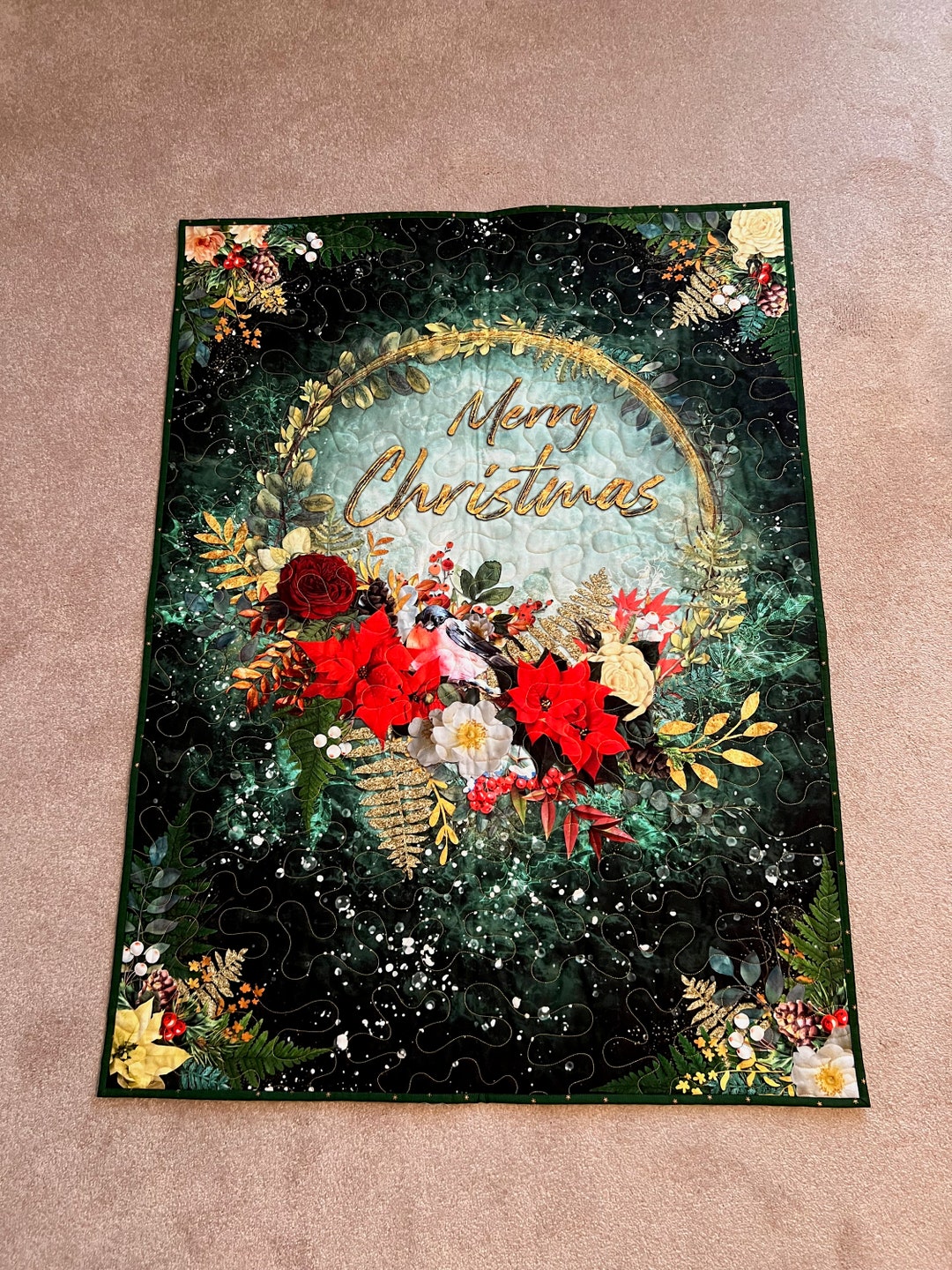 Merry Christmas Wall Hanging Etsy
