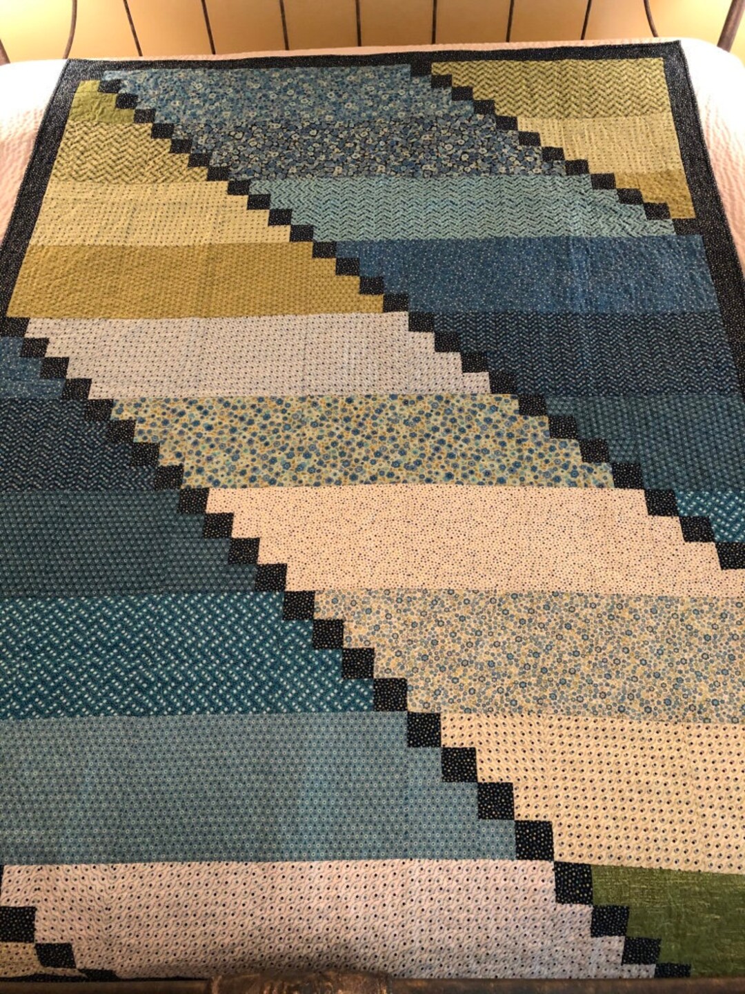 Cascading Squares Quilt - Etsy