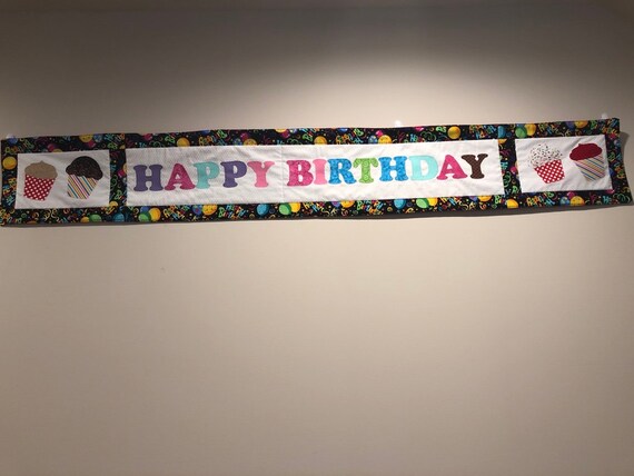 Birthday Banner / Table Runner - Etsy