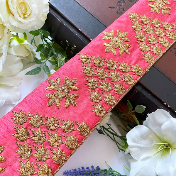 Pink Border Curtain - Etsy