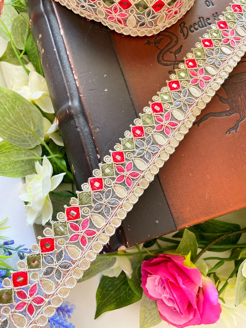 1 Yards Multicolour Gota Patti Trim Indian Sari Border Wedding - Etsy