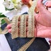 9.5 Yard Red Embroidered Edge Fabric Trim Saree Ribbon Sewing ...