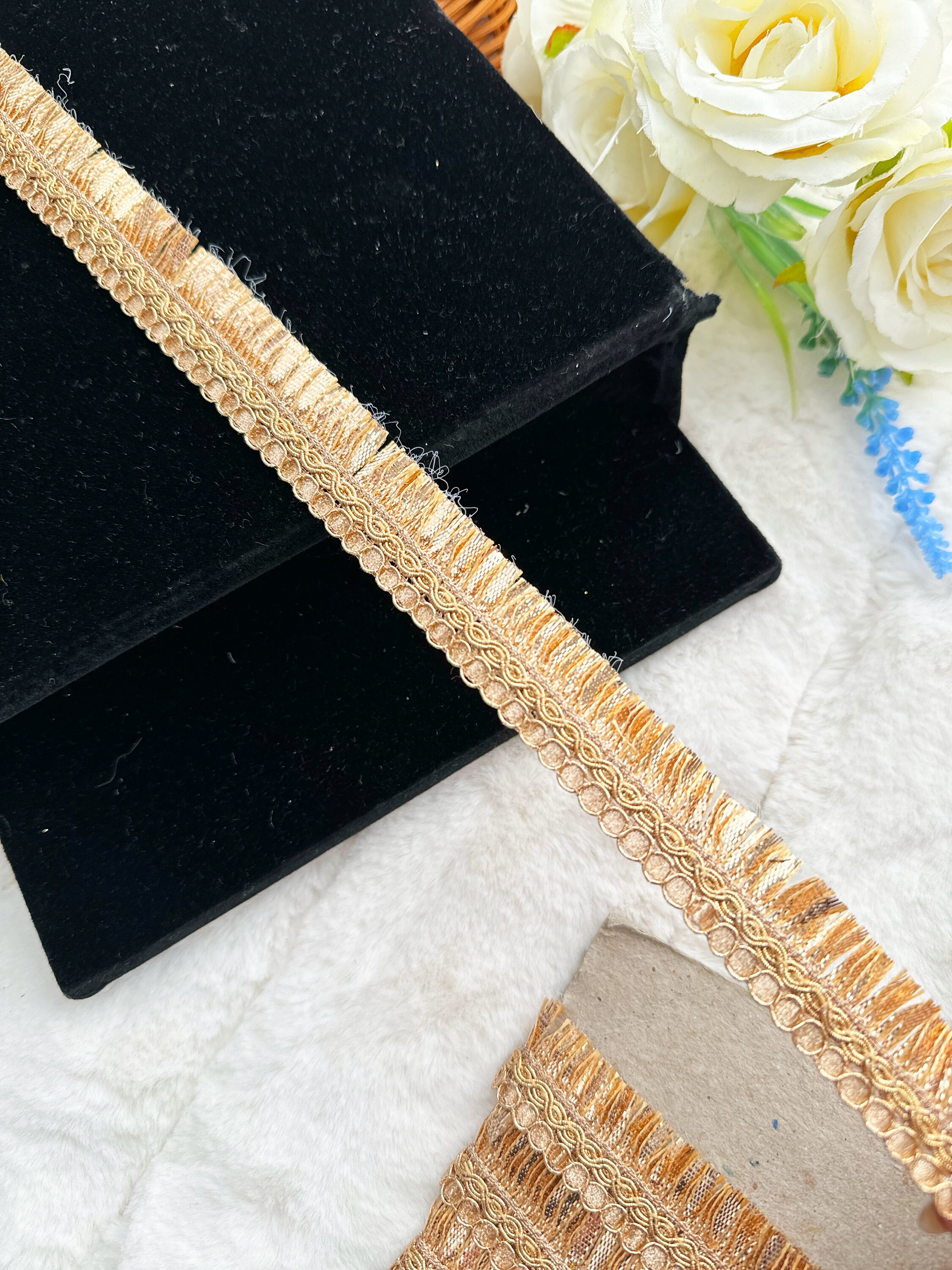 Rose gold lace trim store