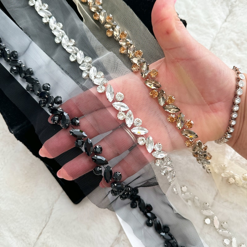 Crystal Bead Trim - Etsy