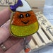 Candy Corn Girl Halloween Badge Reel Badge Reel Halloween - Etsy