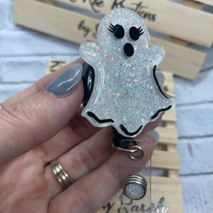 Cute Ghost Halloween Badge Reel Badge Reel Halloween Badge - Etsy