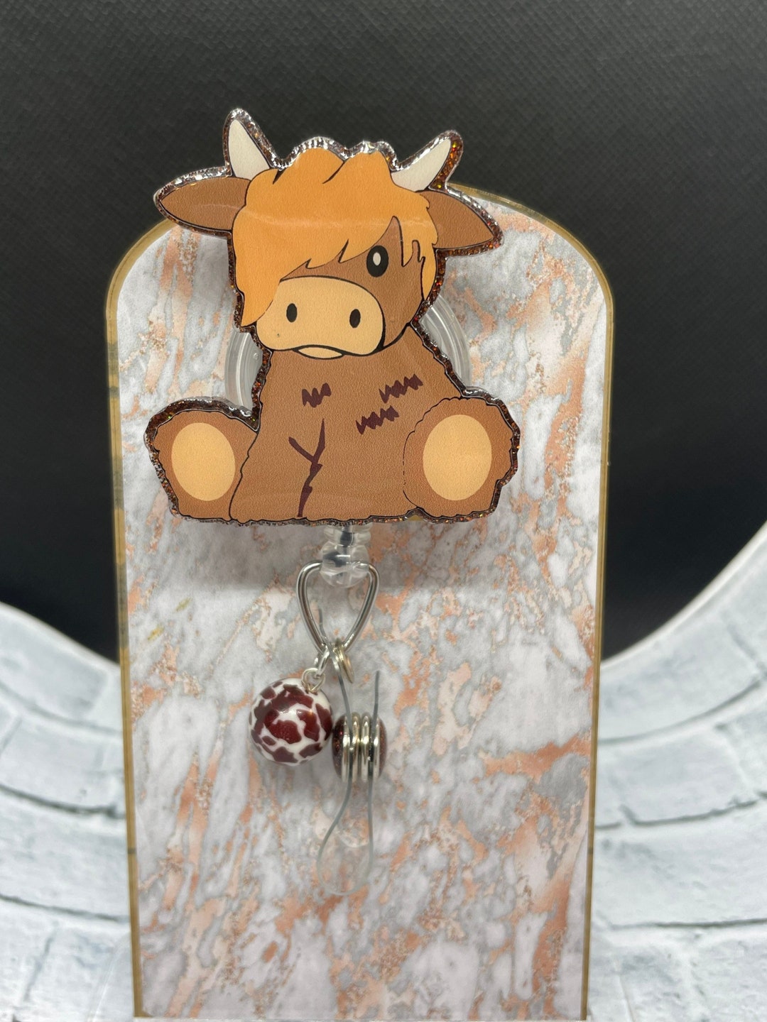 Cow Badge Reel, Highland Cow Badge Reel, Nurse Badge Reel, Teacher ...