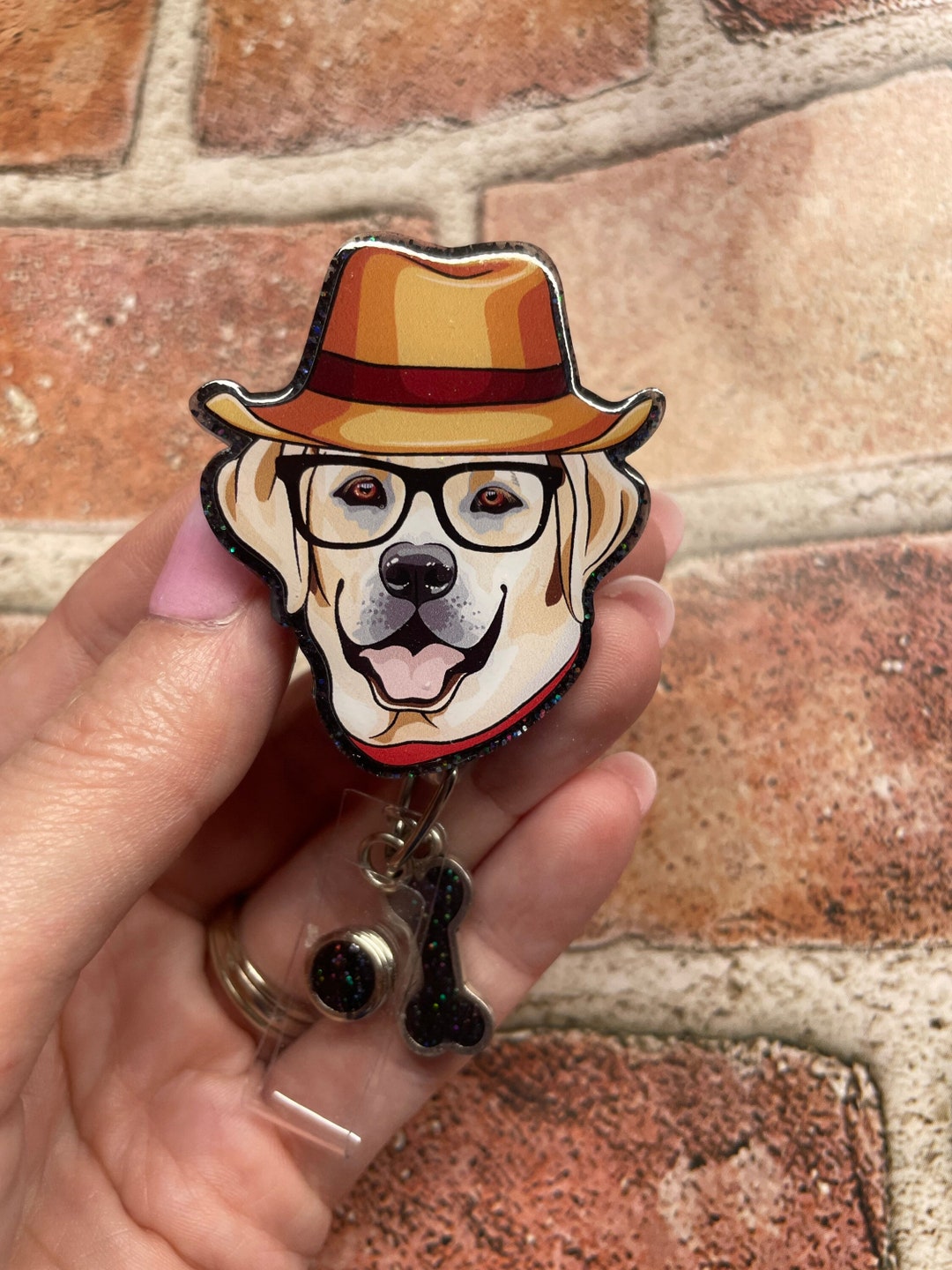 Labrador, Yellow Lab, Nurse Badge Reel, Badge Reel, Badge Reel Nurse ...