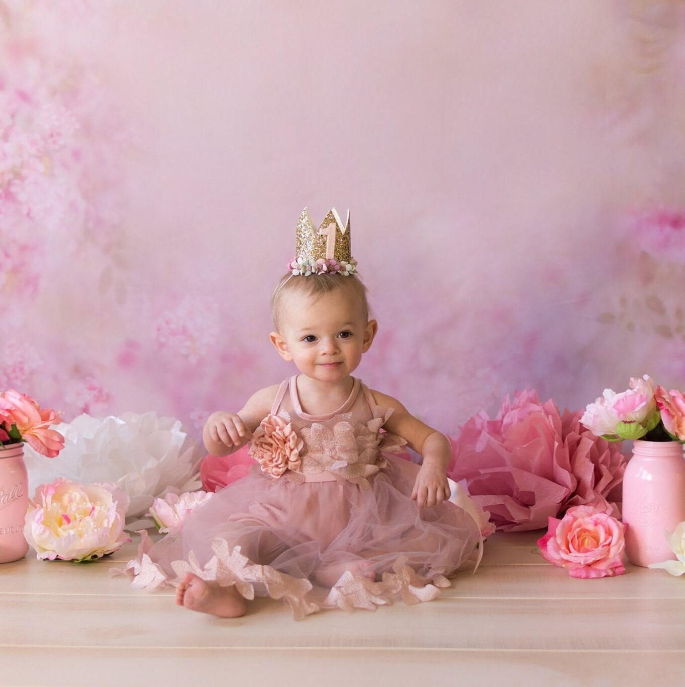 Gold Glitter Crown, Birthday Party Crown, Cake Smash, First Birthday ...