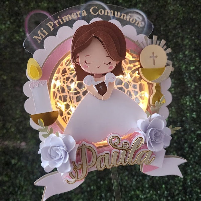 Primera comunion cake topper - Etsy México