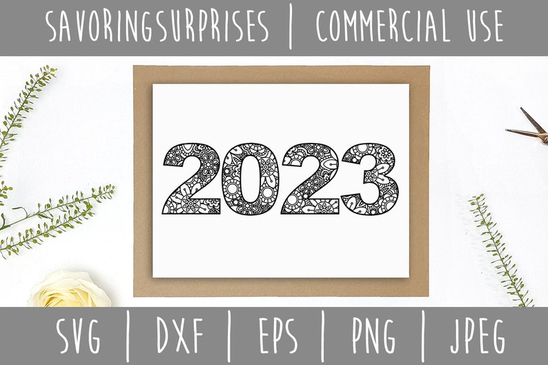 2023 Mandala Zentangle SVG / Class of 2023 Zentangle / Class - Etsy
