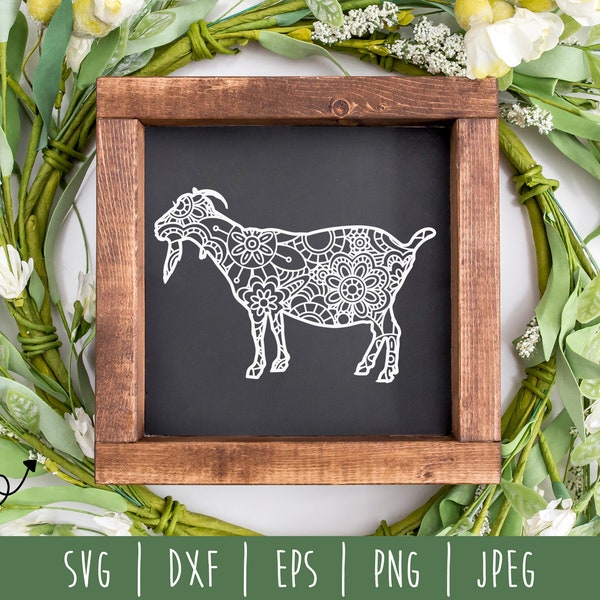 Zentangle Goat - Etsy