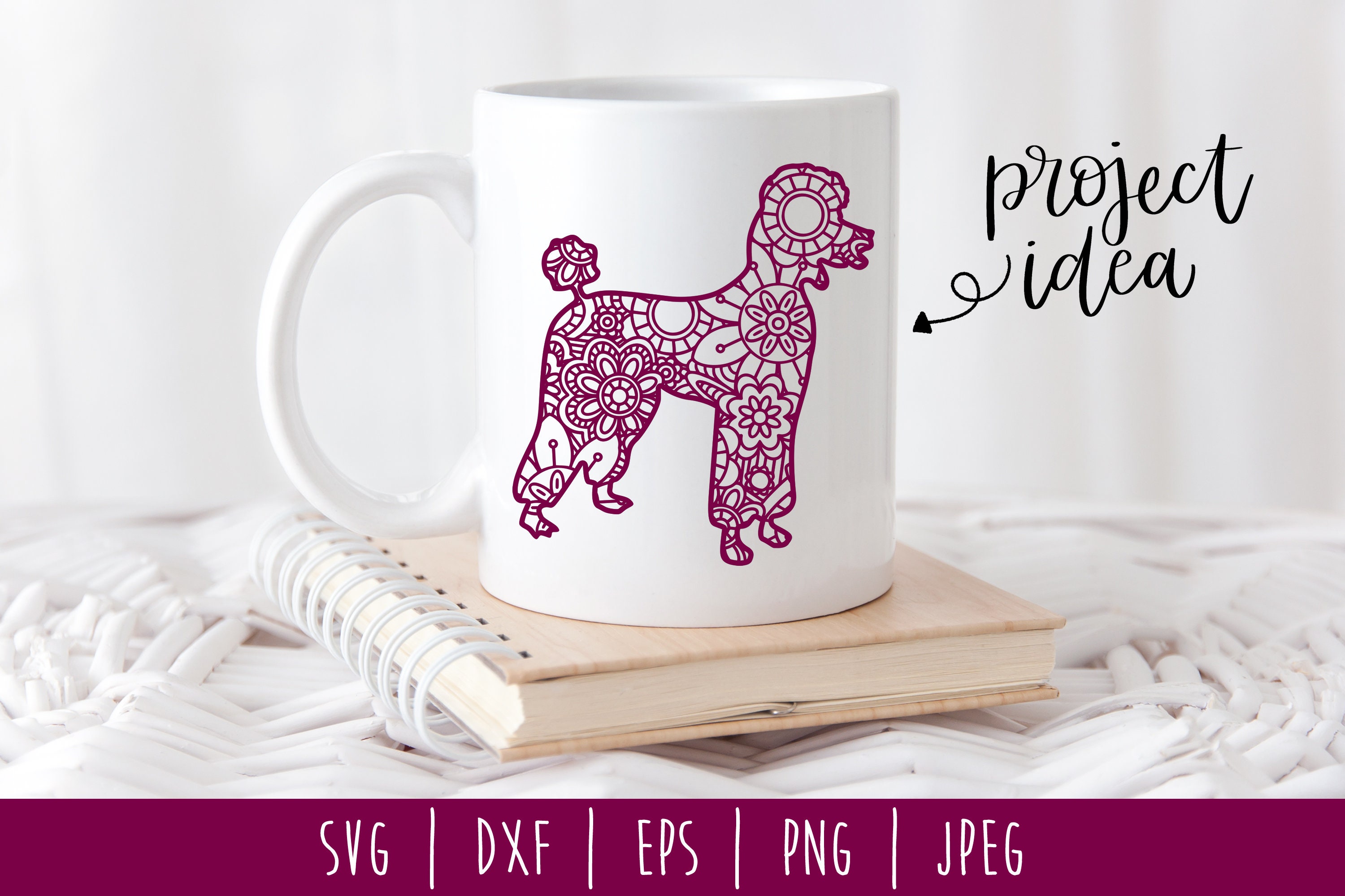 Poodle Mandala Zentangle SVG Cut File (digital Download) - Etsy