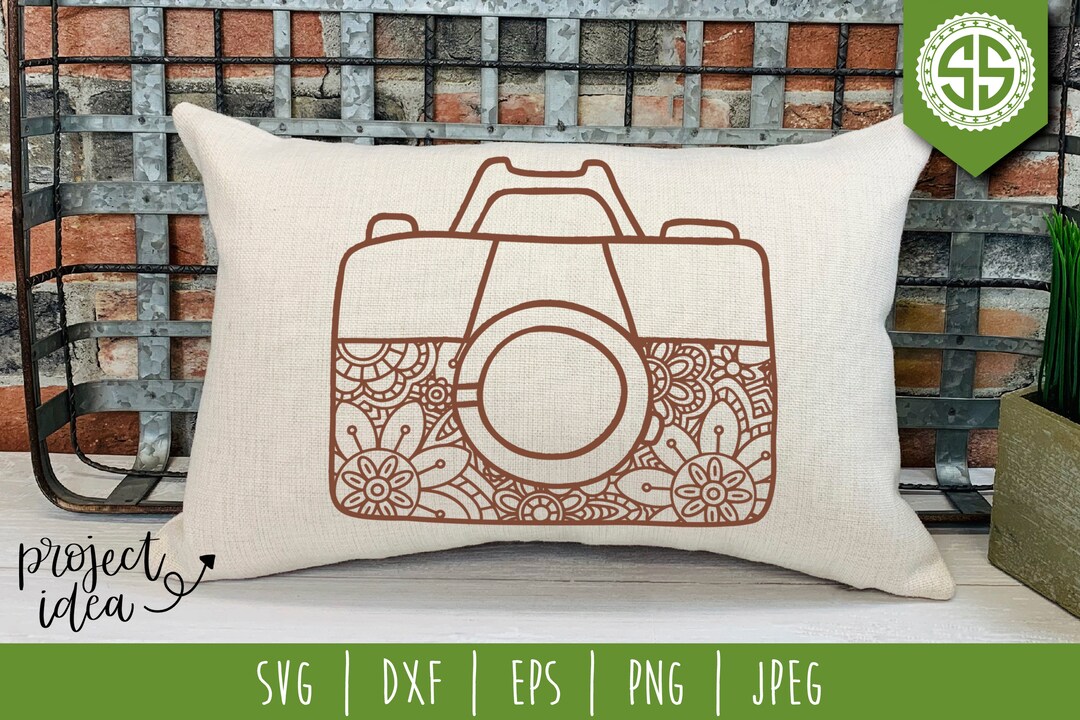 Camera Mandala Zentangle SVG Cut File (digital Download) - Etsy