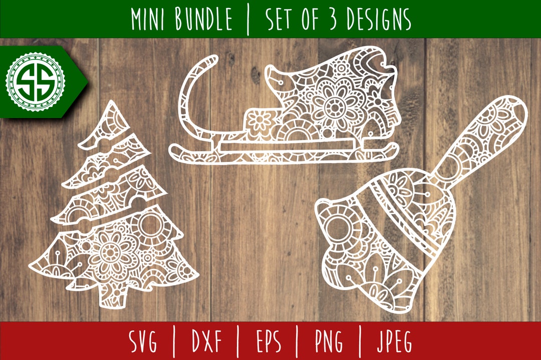 Christmas Mini Bundle - Set of 3 SVG Cut File (digital Download) - Etsy
