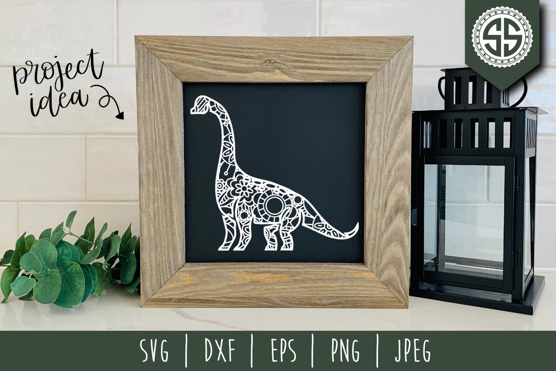 Dinosaur Mandala Zentangle Bundle Set of 5 SVG / Dinosaur - Etsy