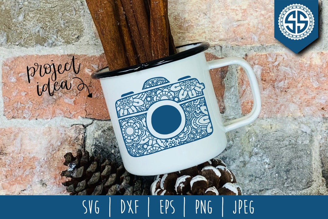 Camera Mandala Zentangle SVG / Camera Zentangle / Photography Cut File ...