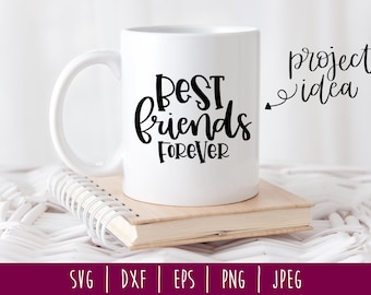 Best Friends Cuttable Design SVG PNG DXF & Eps Designs Cricut Cameo ...