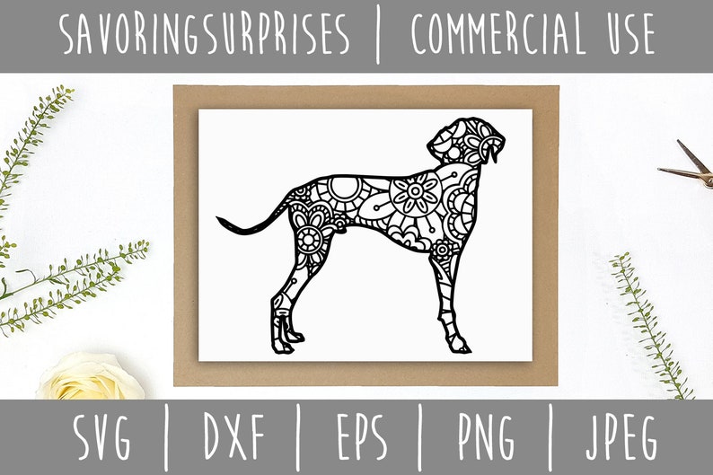 Labrador Mandala Zentangle SVG / Dog Zentangle / Animal Dog - Etsy