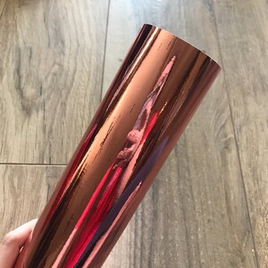 Rose Gold Mirror Vinyl / Rose Gold Adhesive Vinyl / Rose Gold Foil ...