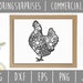 Hen Mandala Zentangle SVG / Farm Zentangle / Animal Dog Cut - Etsy