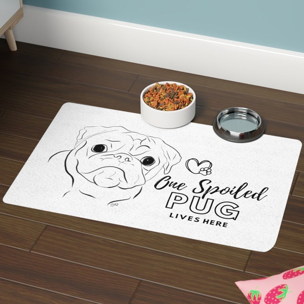 Pug Welcome Mat - Etsy