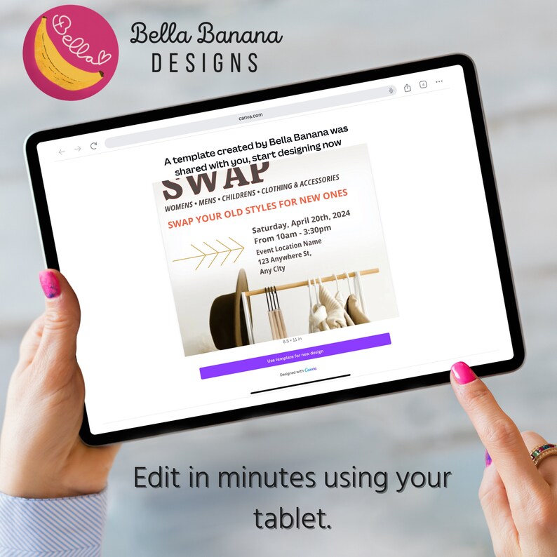 Clothing Swap Invite Flyer Template Advertise Community Event ...