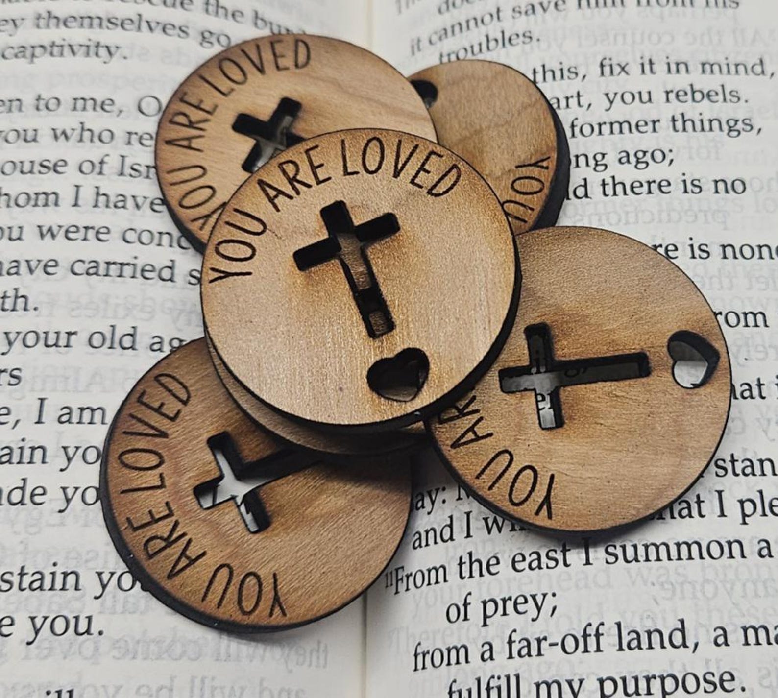 1.5" Diameter | You Are Loved or You Are Enough | Sets of 10, 15, 25 ...