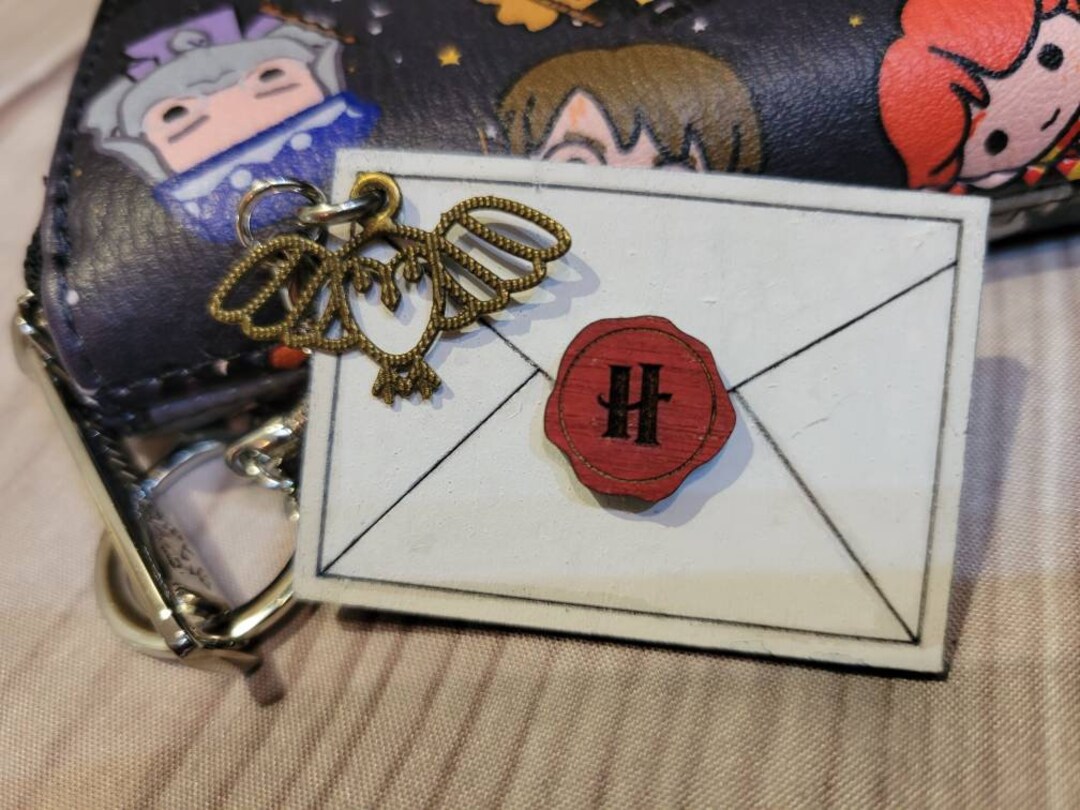 Wizard Acceptance Letter Keychain | Wooden Fashion Keychain ...