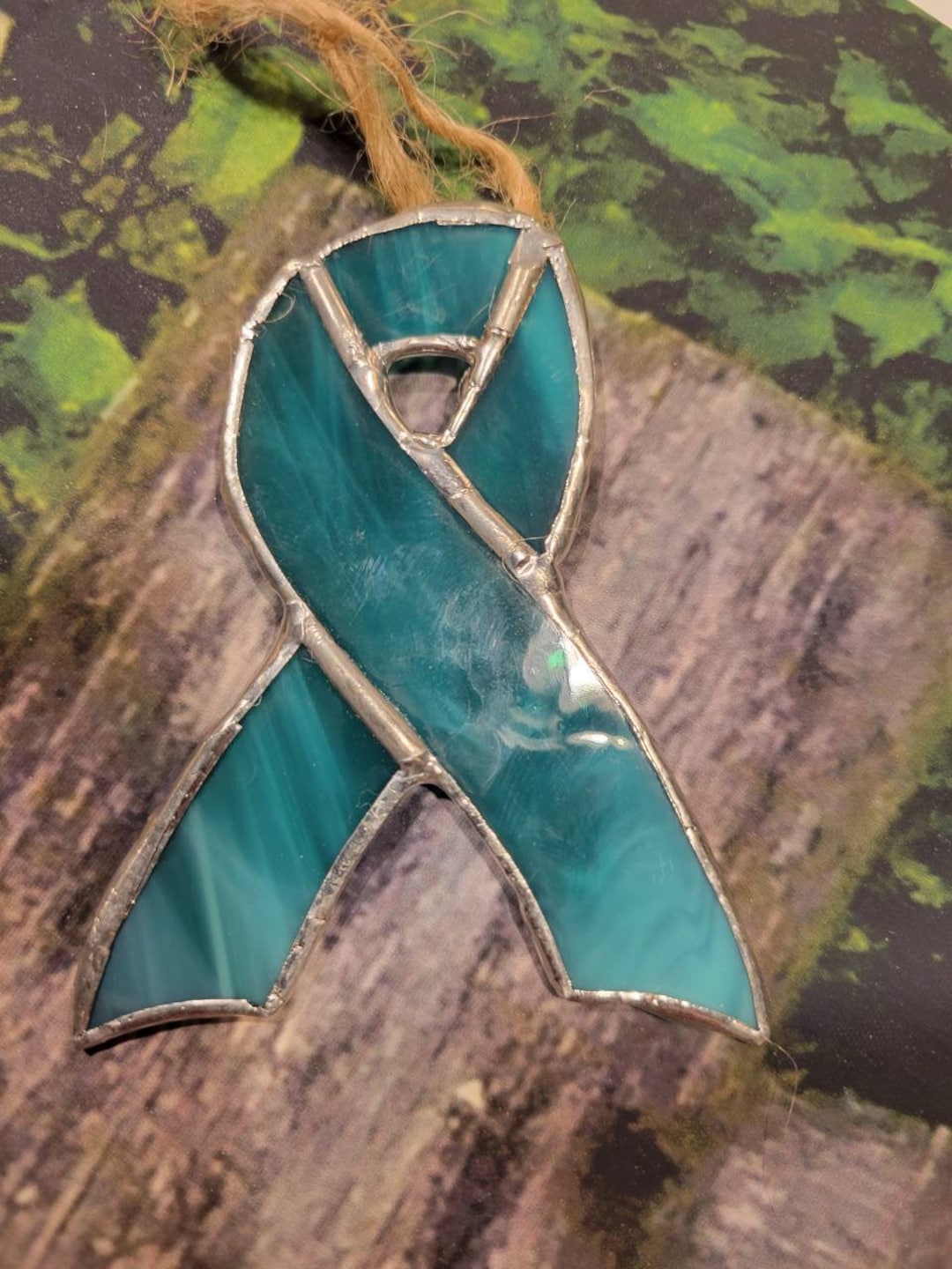 Stained Glass Art | Awareness Ribbon Suncatcher | Custom Made | Custom ...