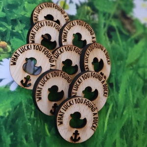 1.5" Diameter | You Found A Duck | Duck Token Chip | Sets of 10, 15, 25 ...